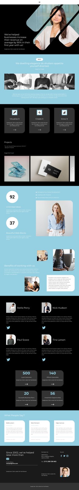 Raise CSS Templates | Nicepage