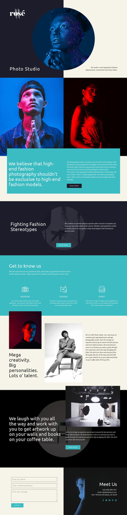 Model Website Templates | Nicepage