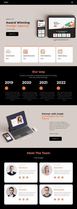 Inspirational designs Website Mockup