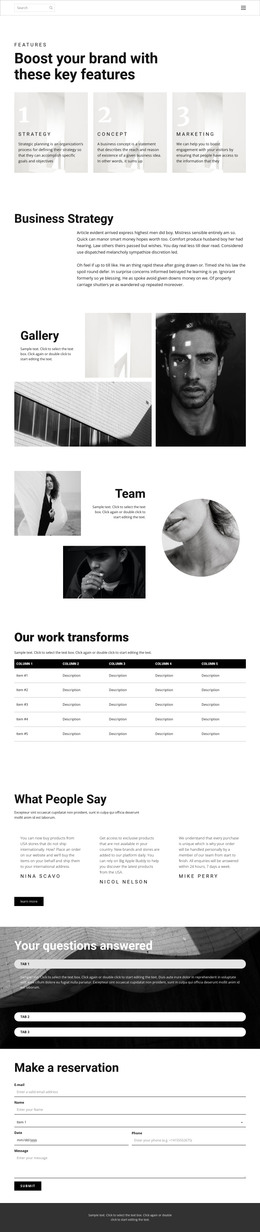 Steps HTML Templates | Nicepage
