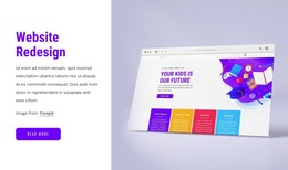 Website redesign Landing Page