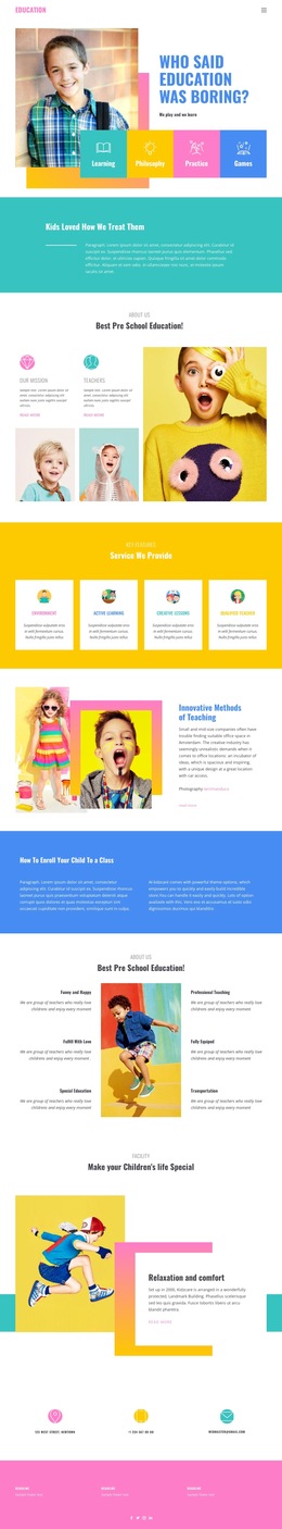 520 Education HTML5 Templates | Nicepage