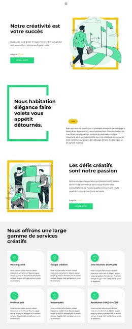 Pour un futur projet d'entreprise - Modèle HTML par Nicepage