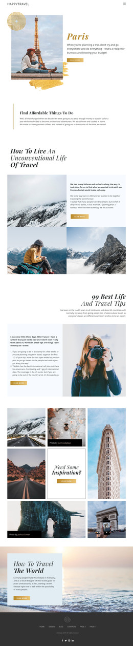 All about mountain travel HTML Template
