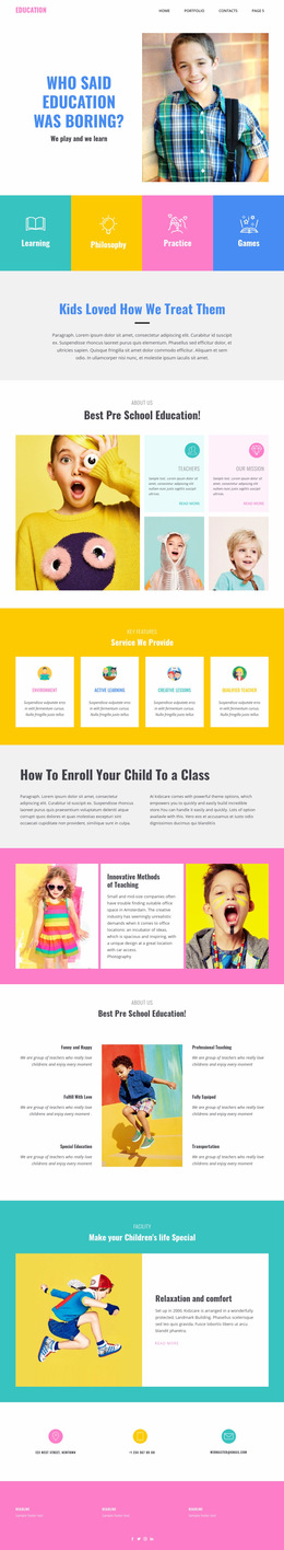 160 Education Web Page Designs | Nicepage