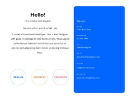 Profile CSS Templates | Nicepage