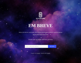 Site disponível em breve - Modelo HTML por Nicepage