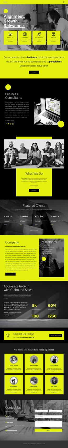 Business company - CSS Template by Nicepage