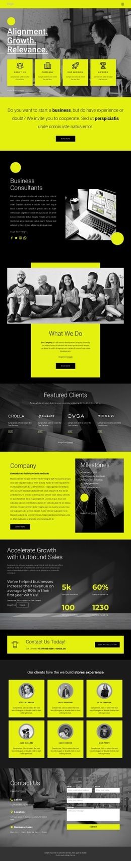 Client Web Page Designs