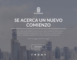 Próximamente diseño - Plantilla HTML por Nicepage