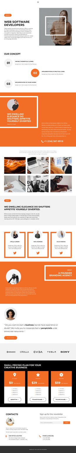 Founder CSS Templates | Nicepage