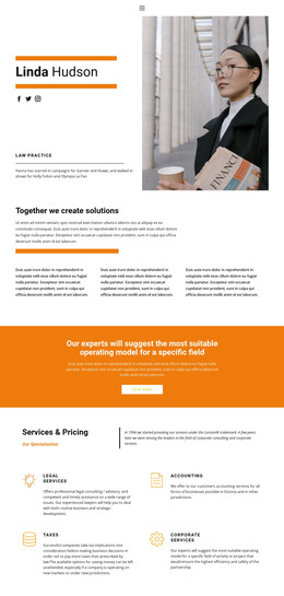Lawyer's portfolio - Template by Nicepage