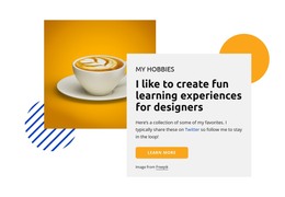 My hobbies - Html Code Example by Nicepage