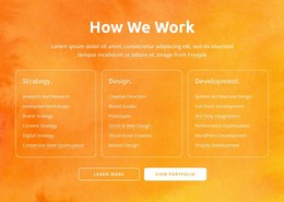3 columns on image background Website Template
