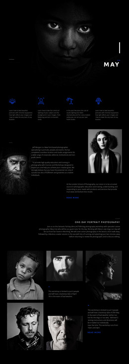 Amazing portrait art - Website Template by Nicepage
