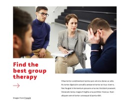 Different types of group therapy - CSS Template by Nicepage