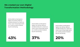 Three columns with counters - Website Template by Nicepage