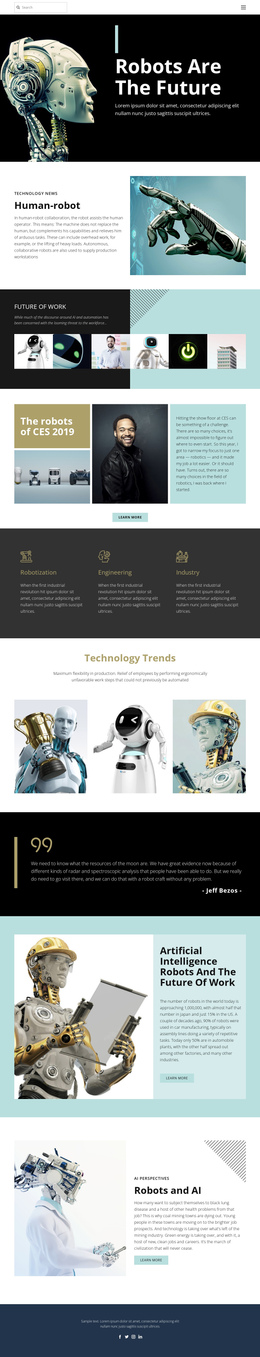 520 Technology One Page Templates | Nicepage