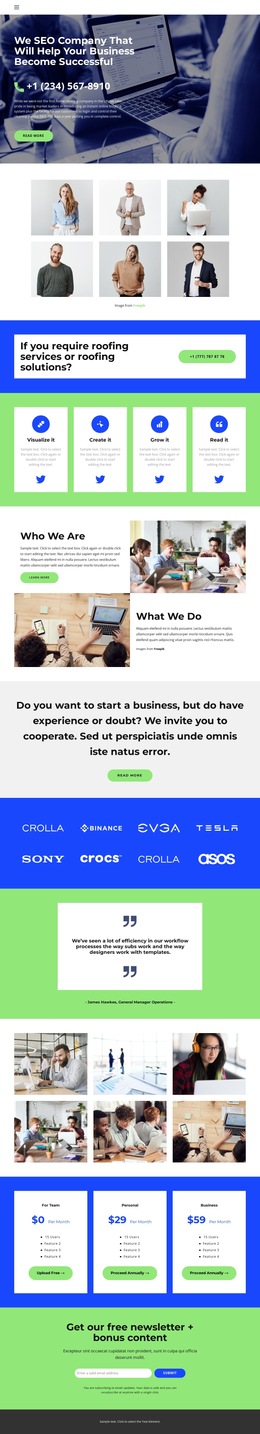 People Cohesion - HTML5 Template by Nicepage