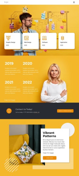Modern design firm - Template by Nicepage