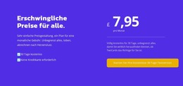 Preise für alle – HTML-Vorlage von Nicepage