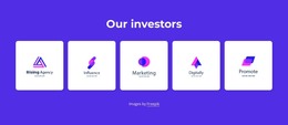 Our investors - CSS Template by Nicepage