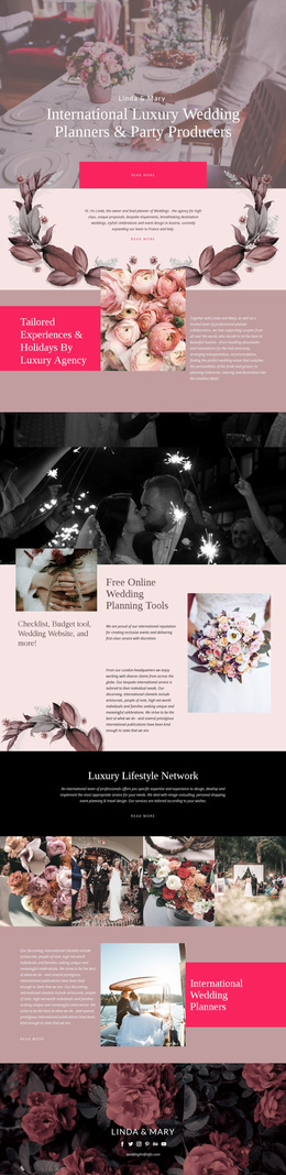Romantic Website Templates | Nicepage