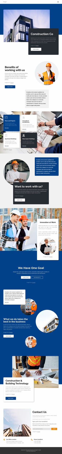 990 Architecture & Building Landing Pages | Nicepage