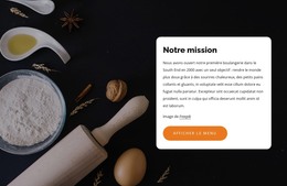 Nous cuisinons avec des céréales biologiques - Modèle HTML par Nicepage