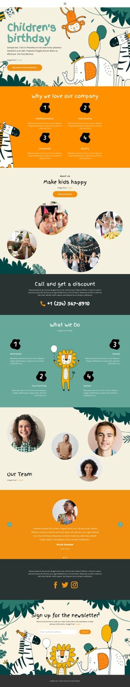 Kids Achievements - CSS Template by Nicepage