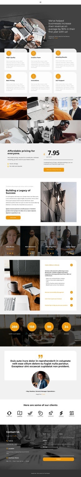 Highly customizable - Web Page Design by Nicepage