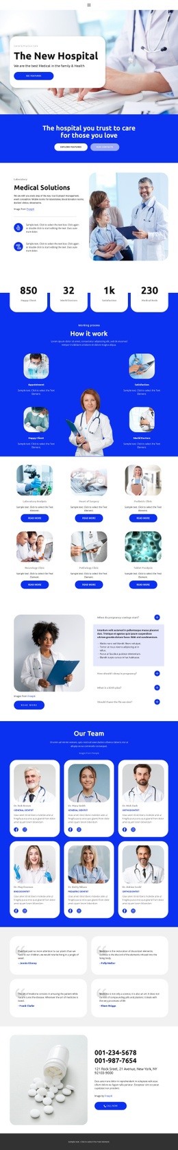 Medical Web Page Designs | Nicepage