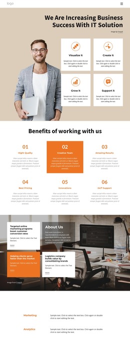 IT solutions consulting - Website Template by Nicepage