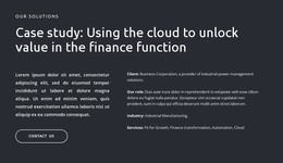 Texts and button on dark background - HTML Template by Nicepage