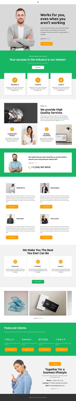 Business company CSS Template