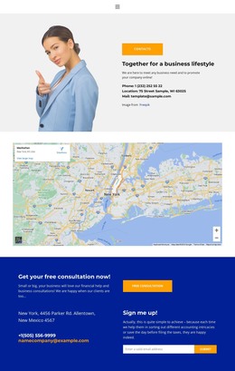 Find on the map - Website Template by Nicepage