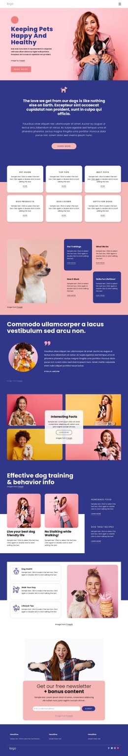 280 Pets & Animals Html Code Examples | Nicepage