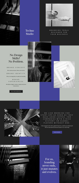 Techno skills in business - Website Template by Nicepage