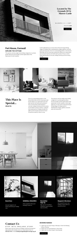 Turnkey interior - One Page Template by Nicepage