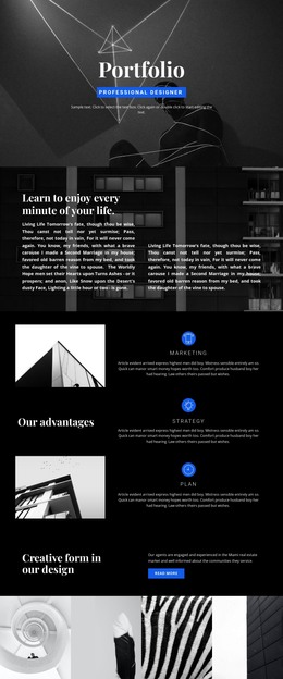 Fashion Designer Portfolio - Website Template by Nicepage