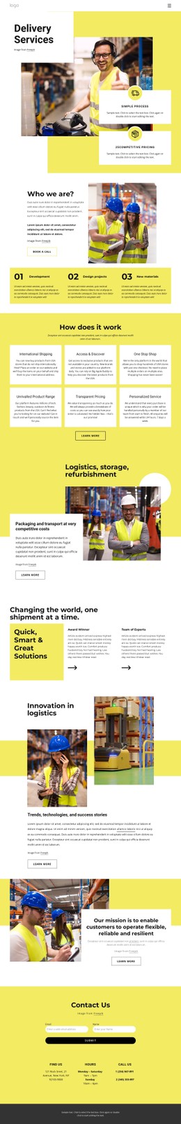 Transport CSS Templates | Nicepage