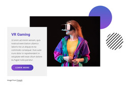 VR gaming - Template by Nicepage