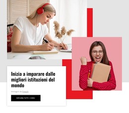 Fai avanzare la tua carriera Modello di sito Web