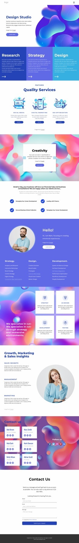 Vision Web Page Designs | Nicepage