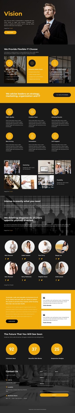 1200 Home Page HTML Templates | Nicepage