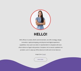 Image, text and button - Landing Page by Nicepage