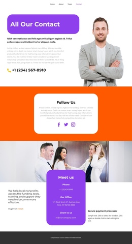 Choose the right tariff - One Page Template by Nicepage