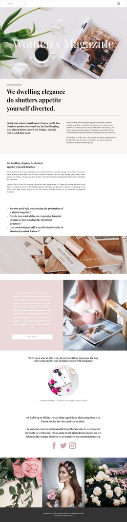 Magazine CSS Templates | Nicepage