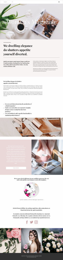 Magazine Website Templates | Nicepage