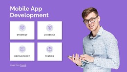 Android developers - Website Template by Nicepage